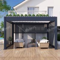 China Aluminum Louvered Pergola 4000x5000mm Outdoor Waterproof Adjustable Roof System for sale