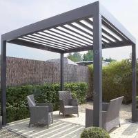 China Aluminum Louvered Pergola 4000x3000mm Outdoor Canopy with Adjustable Louvers 0-100° for sale