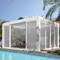 China Aluminium Alloy 6063-T5 Light Duty Pergola 3x3m 4x4m - Waterproof Outdoor Shade Structure for Mansions and Buildings for sale