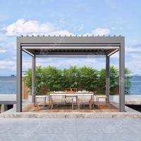 China OASIS L001 Hand Crank Light Duty Aluminium Pergola - 6063-T5 Alloy, Powder Coated Gazebo for Outdoor Shade for sale