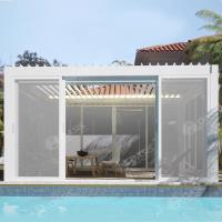 China OASIS L001 Aluminum Hand Crank Pergola with 6063-T5 Alloy Frame - Waterproof Sun Shading for Backyards for sale