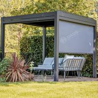 China Motorized Aluminum Pergola with 0-100° Adjustable Louvers - 4000×6000×2800mm Size, 10-Year Warranty for sale