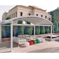 China European Style Aluminum Retractable Fabric Pergola with 110V/220V Motor and 12M Width for Outdoor Spaces for sale