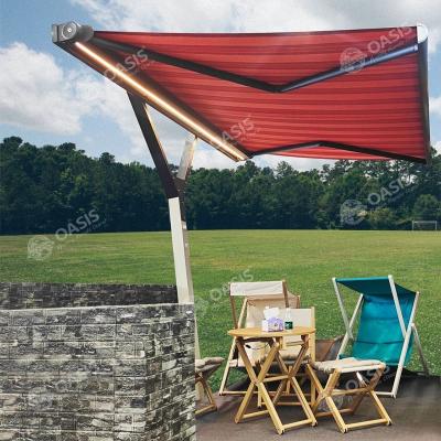 China S-1700 Semi-Box Retractable Patio Awning - 0-100° Adjustable Angle, Custom Sizes, Aluminium Frame with Motorized Operation for sale