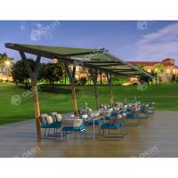 China Powder Coated Aluminum Retractable Roof Awning with 0-100° Adjustable Angle and Custom Sizes for Outdoor Sun Protection for sale