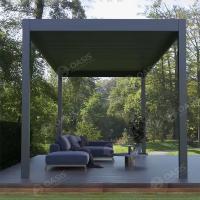China Aluminum Louvered Pergola 3x3m Outdoor Garden Gazebo with Adjustable Roof 0-100° for sale