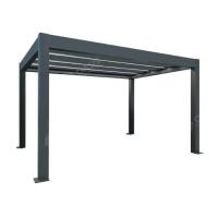 China Aluminum Louvered Pergola 3x3m Motorized Adjustable Roof Outdoor Gazebo for Mansions for sale