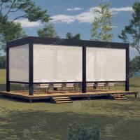 China Aluminum Louvered Pergola 4000x3000mm Heavy Duty Adjustable Roof Motorized Outdoor Canopy for sale