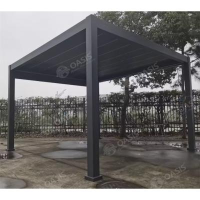 China Aluminum Louvered Pergola 4000x5000mm Motorized Outdoor Roof System for Mansions for sale