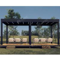 China OEM Aluminum Louvered Pergola 150x150mm Posts with Remote Control - 3x5m 5x10m 10x15m Sizes for sale