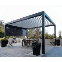 China Bioclimatic Aluminum Louvered Pergola System 4000x5000mm Motorized Manual Roof for sale