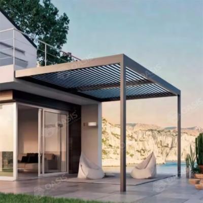 China Aluminum Automatic Louvered Pergola 4000x3000mm Motorized Patio Roof for sale