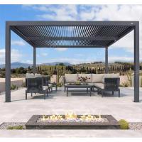 China Aluminum Louvered Pergola 4000x3000mm Motorized Manual Adjustable Roof for Mansions for sale