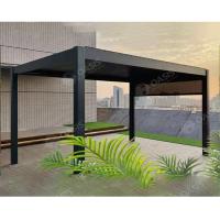 China Aluminum Louvered Pergola 3x4m Motorized Adjustable Roof Outdoor Patio Gazebo for sale