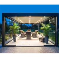 China Aluminium Alloy Louver Blade Pergola 4m x 3m Fully Automatic Motorized with Remote Control for sale