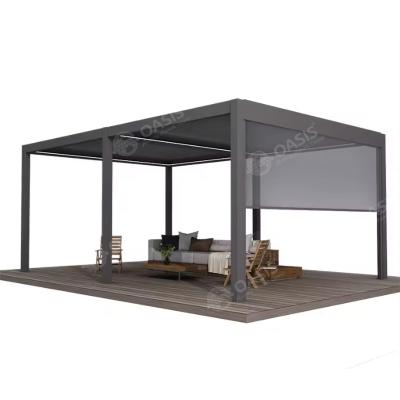 China Aluminum Louver Blade Motorized Pergola 4000x5000mm 6063T5 for Mansions for sale