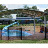 China Outdoor Aluminum PC Board Garden Carport 5.5m Length with 33 Sqm Coverage and 23m/s Wind Resistance for sale