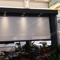 China Modern Motorized Zip Track Blinds for Retractable Pergolas - Custom Sizes, 10-Year Aluminium Warranty, Remote Control for sale