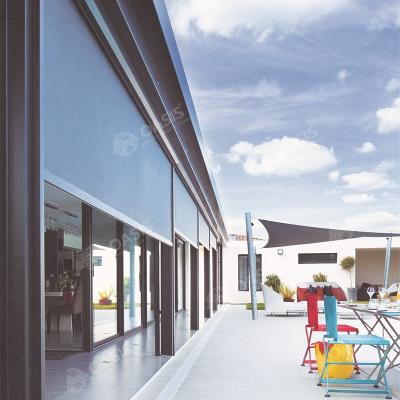 China Aluminium Windproof Pergola Roof Blinds - Custom Sizes with 10-Year Material Warranty and Remote Control Operation for sale
