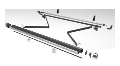 China Anti-Rust Aluminum Awning Frame Kit with Custom Color Options - Weather-Resistant Pergola Components for Manufacturing for sale