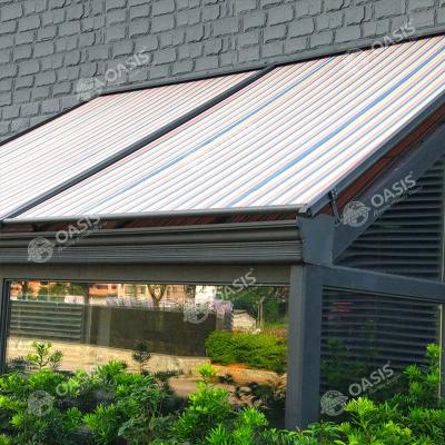 China Spanish Fabric Electric Sunshade Awning 3-6 Meter Width with Aluminum Frame for Hotels and Commercial Buildings for sale