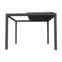 China Aluminum Pergola Cover System Retractable Louvered Roof 100% Rainproof 4000x5000mm for sale