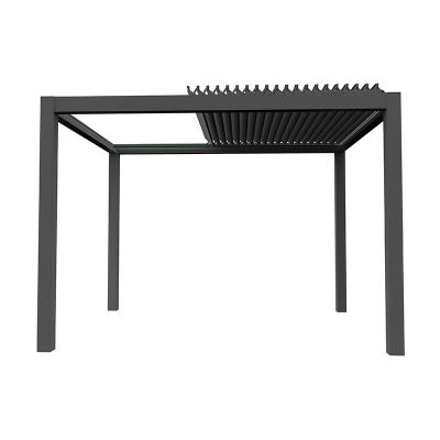 China Aluminum Pergola Cover System Retractable Louvered Roof 100% Rainproof 4000x5000mm for sale