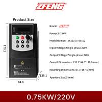 China ZF210 Series VFD Small Power Dedicated Frequency Converter For Textile Machinery Industry for sale