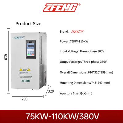 China ZFENG 900 Series High Power Frequency Converter for Conveyor Lines with Energy Saving and Soft Start Features for sale
