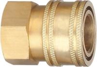 China Straight Through Interface Hydraulic Quick Connect Couplings High Flow Manual Sleeve Type ST Series for sale