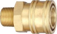 China Straight Through Interface Hydraulic Quick Connect Couplings High Flow Manual Sleeve Type ST Series for sale