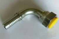 China 90 Degree BSP Industrial Hose Fittings Female 60 Degree Cone With Cr3 Zinc Plated 22691 for sale