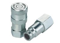 China Carbon Steel Flat Face Hydraulic Coupling Quick Release for Road Machines for sale