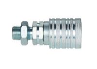China Carbon Steel Push Pull Hydraulic Quick Coupler , Agriculture Machine Hydraulic Quick Connect for sale