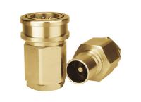 China Brass Quick Release Hydraulic Couplings KZD-SF Series For ISO 7241-1 B Interchange for sale