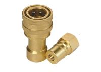 China Brass Quick Release Hydraulic Couplings KZD-SF Series For ISO 7241-1 B Interchange for sale