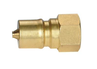 China Brass Hydraulic Quick Connect Couplings Plug For Chemical Water KZD-PF Series for sale