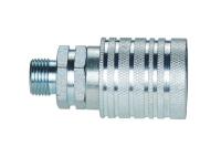 China Hydraulic Quick Push Pull Coupling Steel For Agriculture Machine Zinc CR3 for sale