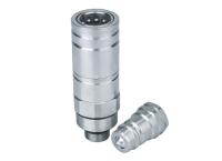 China Hydraulic Push Pull Quick Connect Coupling , High Flow Rate Hyd Quick Couplers for sale