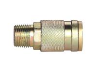 China Shut - Off Pneumatic Quick Connect Coupling Steel Single I Series WP 300psi for sale