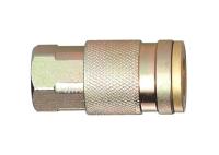 China Shut - Off Pneumatic Quick Connect Coupling Steel Single I Series WP 300psi for sale