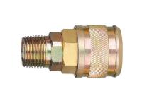 China Single Shut Off Pneumatic Air Connectors , Durable Steel Pneumatic Quick Disconnect for sale