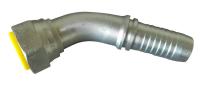 China Female Hydraulic Pipe Fitting 60° Cone 22691 90° Bsp With Siver Golden Zinc for sale