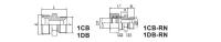 China Steel Bsp male 3/4'' Hydraulic Pipe Fittings Metric Thread Pipe 1CB Silver Golden for sale