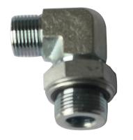 China 90 Degree Hydraulic Pipe Fittings Elbow Metric Threaded Stud Ends ISO 6149 1CH9-OG for sale