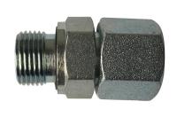 China Steel BSP Thread Hydraulic Pipe Fittings Captive Seal Metric Female 24 Cone for sale
