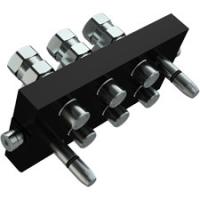 China Aluminium Hydraulic Multiconnect , 6 Lines Size 3/8