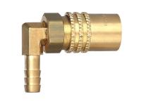 China Moldmate Series Angled Hose Barb Coupler 1/4