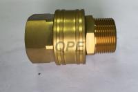 China Brass Straight Through Hydraulic Quick Connect Male Thread Couplings ST Series for sale