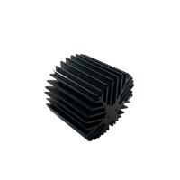China 6063 Electrophoresis Aluminum Heat Sink Fins Screw Mount for sale